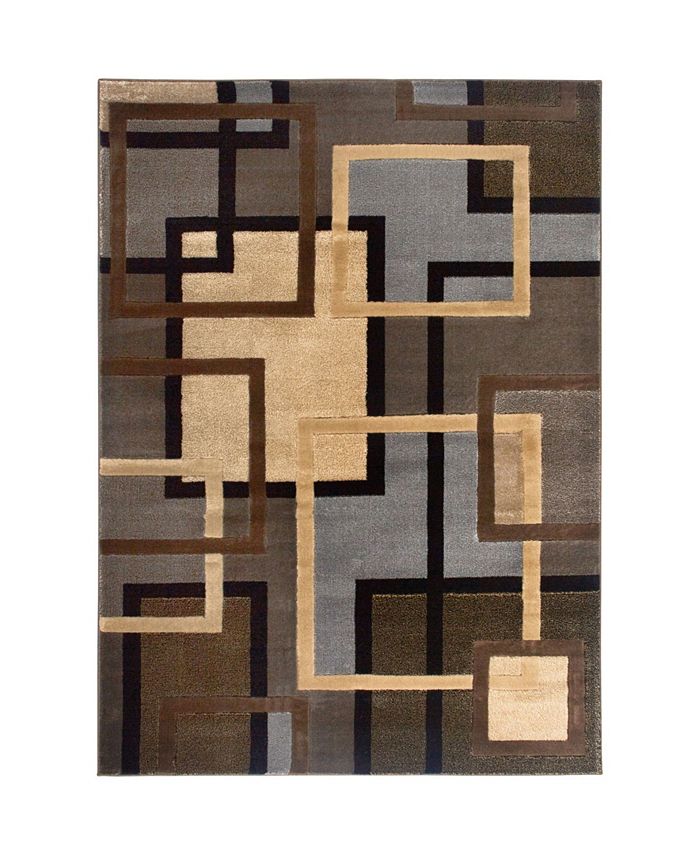 Global Rug Designs Brighton BRI07 Beige 7'10" x 10'6" Area Rug - Macy's