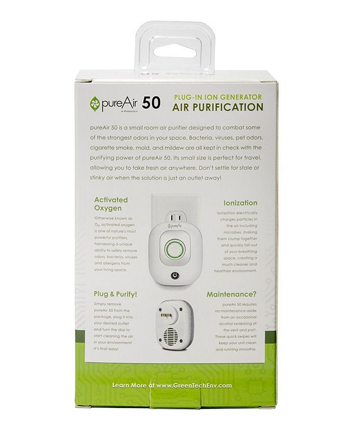 GreenTech Environmental Pureair 50 Small Space Plug In Purifier - Macy's