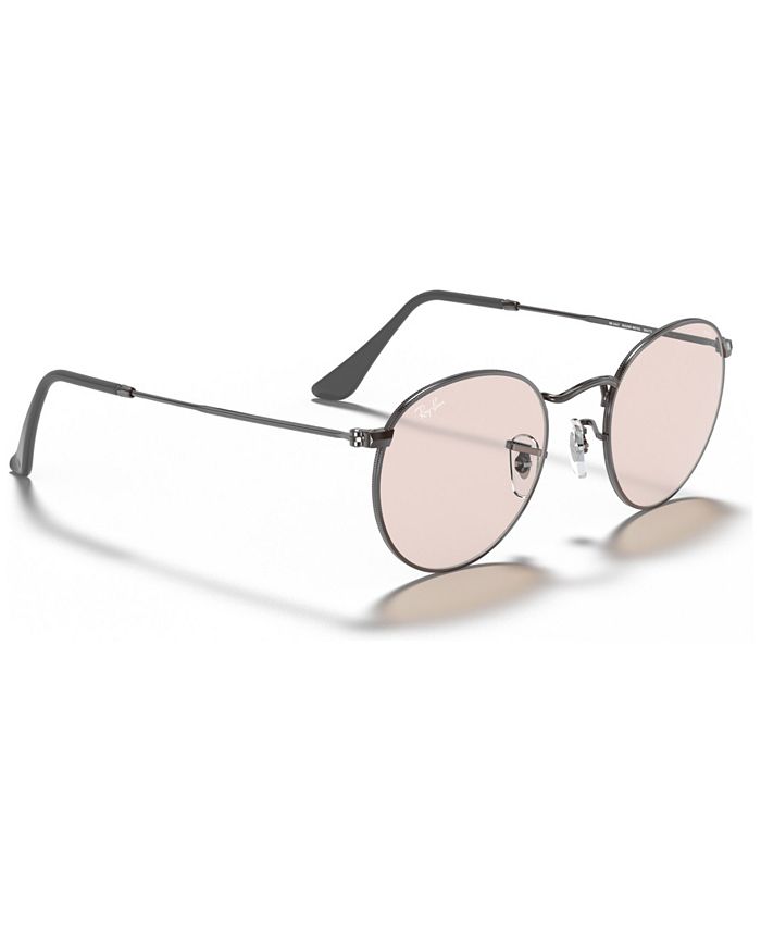 Ray-Ban Photochromatic Sunglasses, RB3447 Round Evolve - Macy's