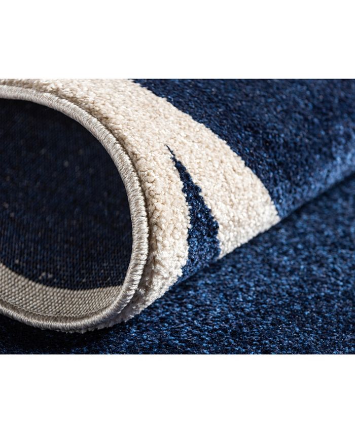 Bayshore Home Arbor Arb3 Navy Blue Area Rug Collection - Macy's