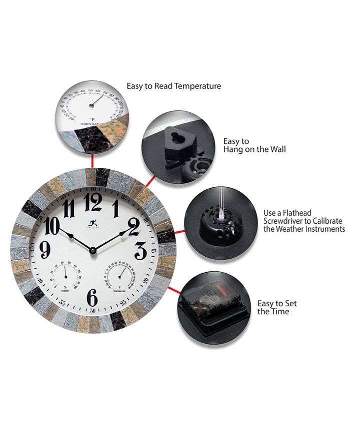 Infinity Instruments Round Wall Clock - Macy's