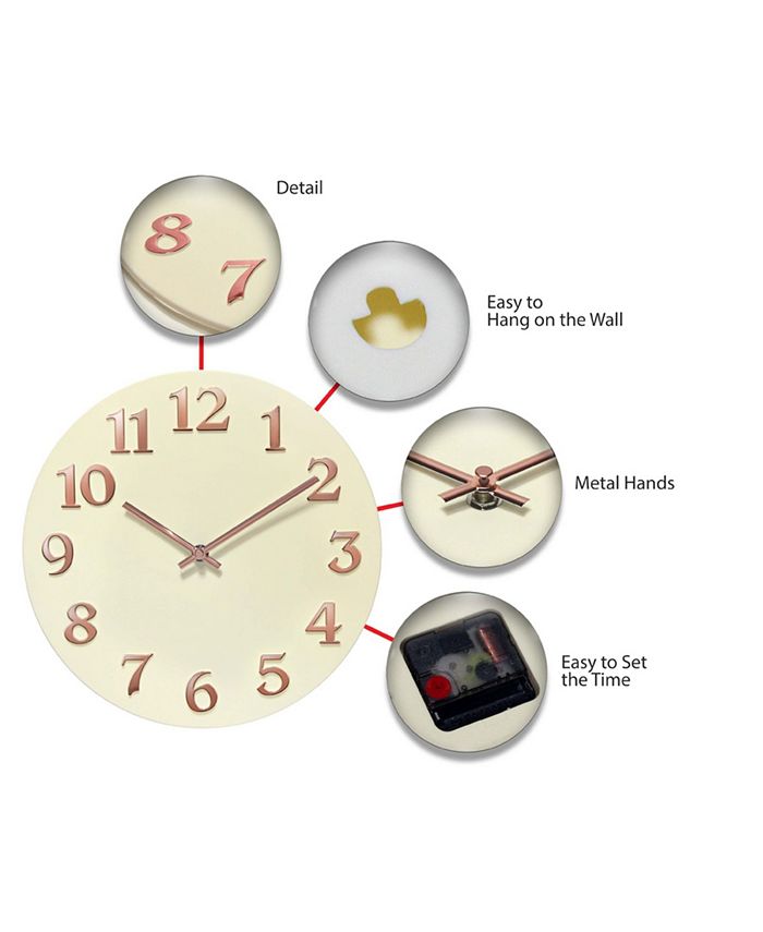 Infinity Instruments Round Wall Clock - Macy's