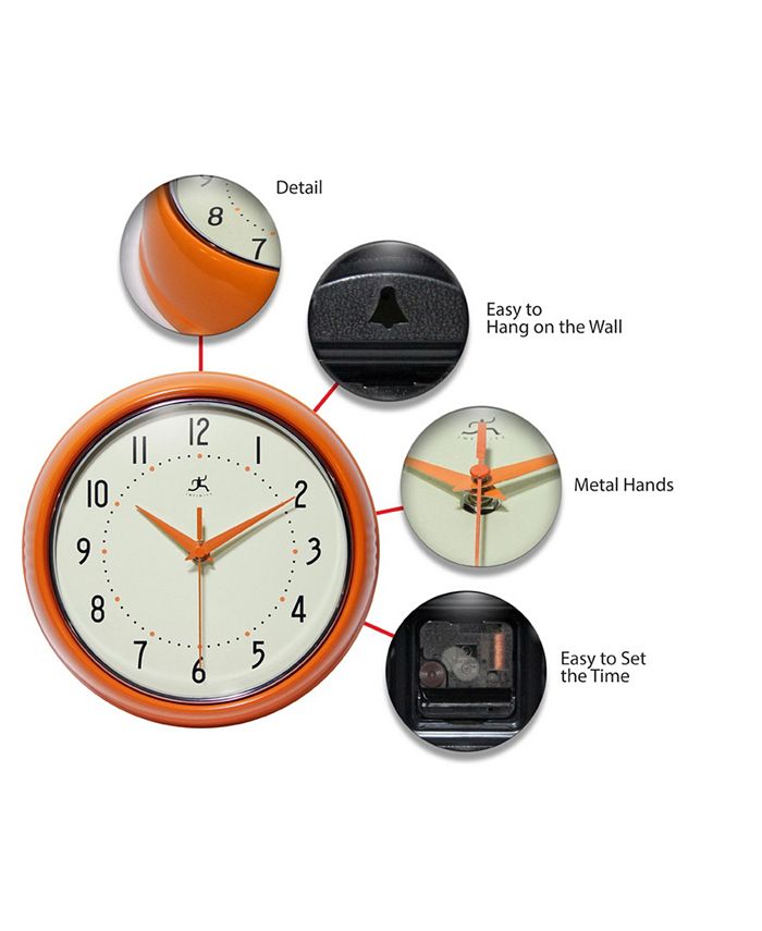 Infinity Instruments Round Wall Clock - Macy's