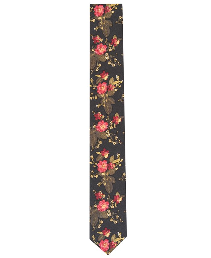 Bar III Men's Painted Poppy Tie, Created for Macy's - Macy's