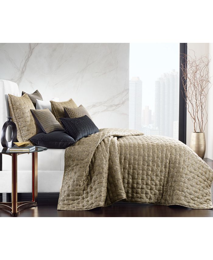 Hotel Collection CLOSEOUT! Linear Chevron Full/Queen Coverlet, Created ...
