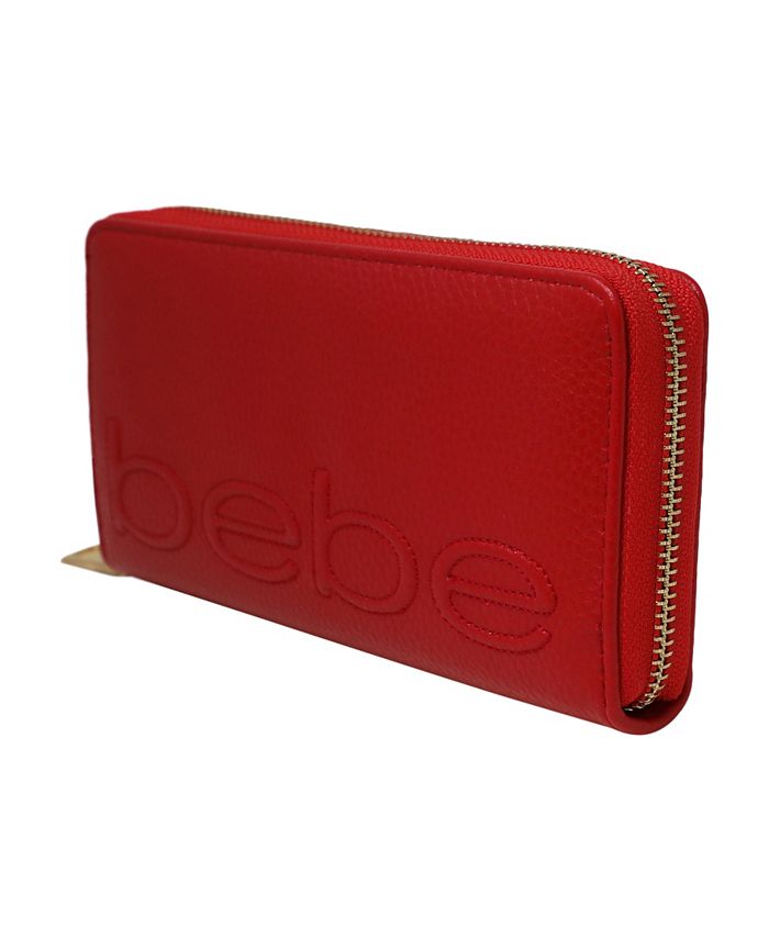 Bebe Bailey Zip Around Wallet - Macy's