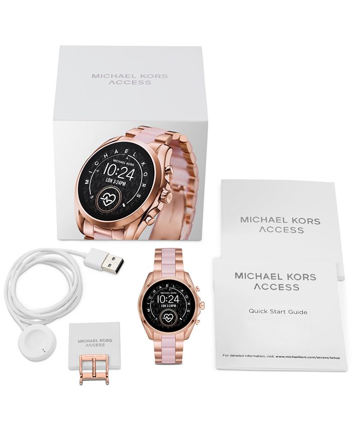 Michael Kors Access Gen 5 Bradshaw Rose Gold-Tone Stainless Steel ...