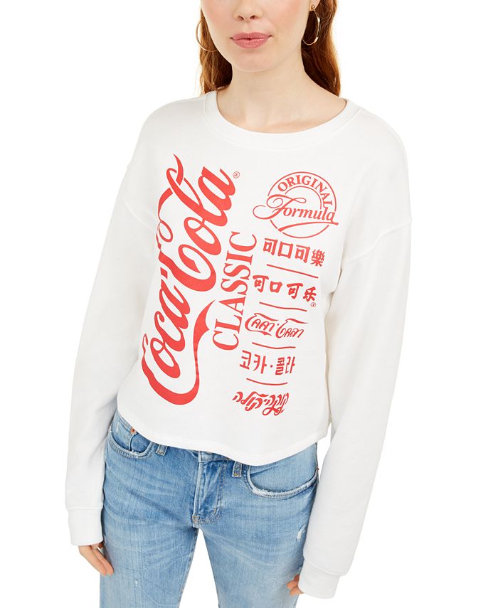 Love Tribe Juniors' Coca-Cola Graphic Sweatshirt - Macy's