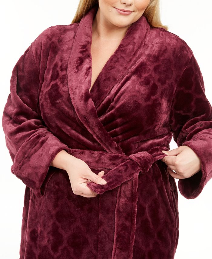 Charter Club Plus Size Long Plush Robe, Created for Macy's - Macy's
