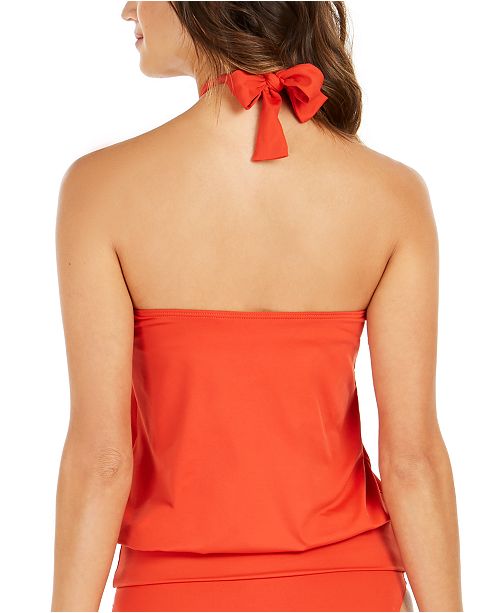 Michael Kors Blouson Halter Underwire Tankini Top & Reviews - Swimwear ...