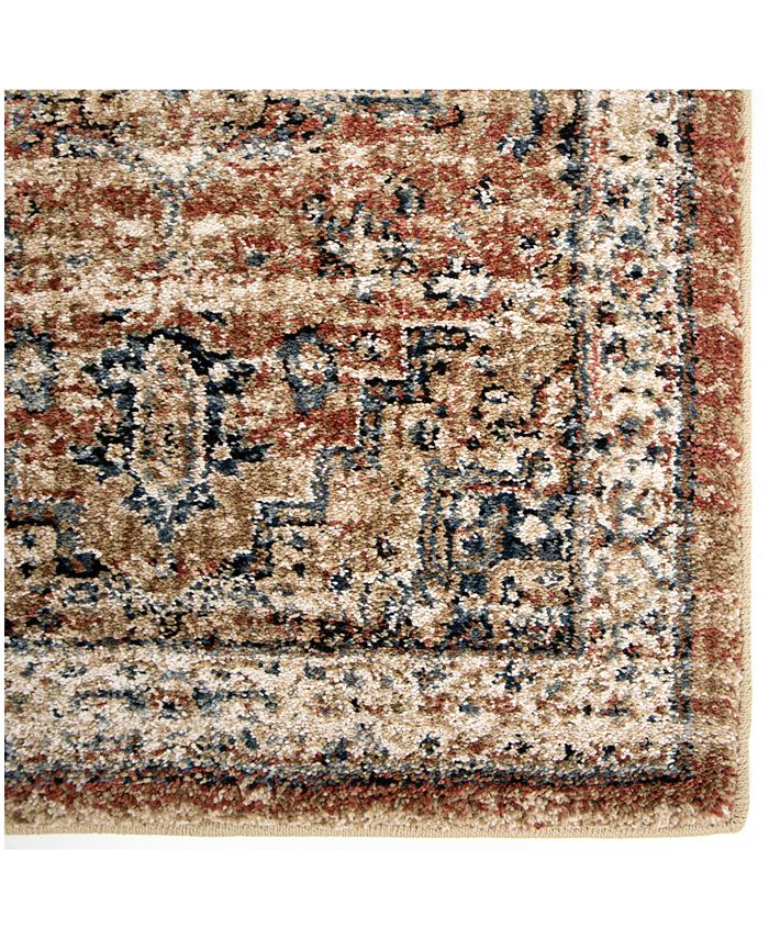 Orian Rugs Orian Aria Heriz Medallion Rust Area Rug Collection - Macy's