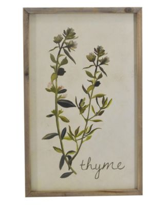 TX USA Corporation Thyme Wall Art Sign - Macy's