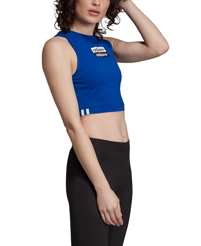adidas Women's Cropped Tank Top - Macy's