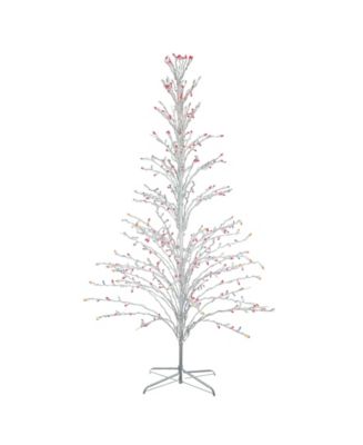 Northlight 6' White Lighted Christmas Cascade Twig Tree Outdoor ...
