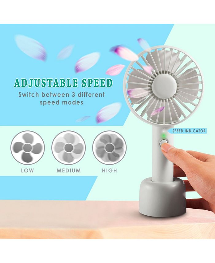 Insten Innoka Portable Mini Handheld Aroma Cooling Fan with Desk Stand ...