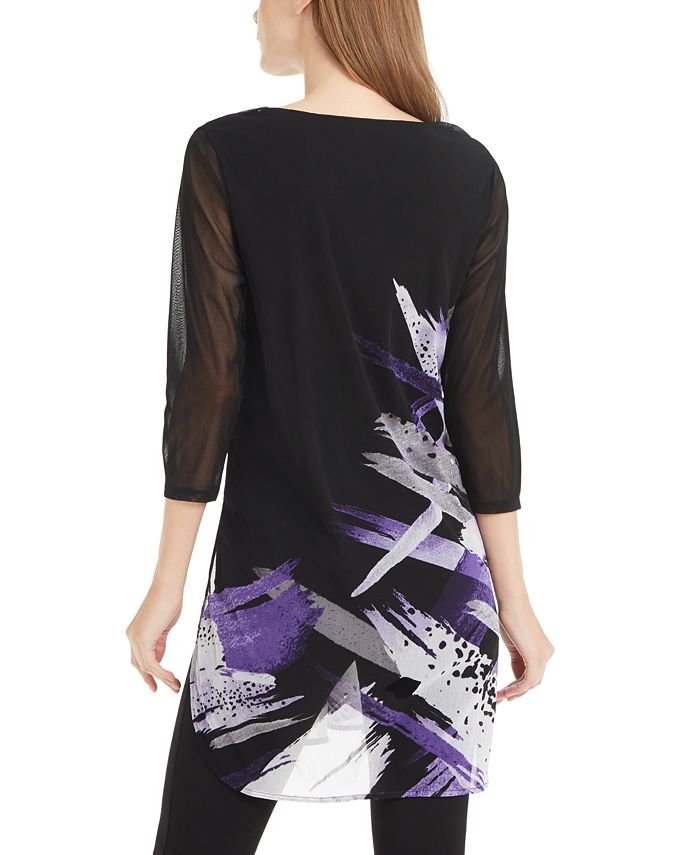 Alfani Petite Printed Super Tunic, Created For Macy's - Macy's