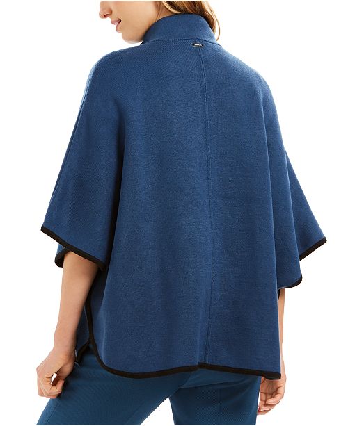 Anne Klein Zip Front Cape & Reviews - Sweaters - Women - Macy's