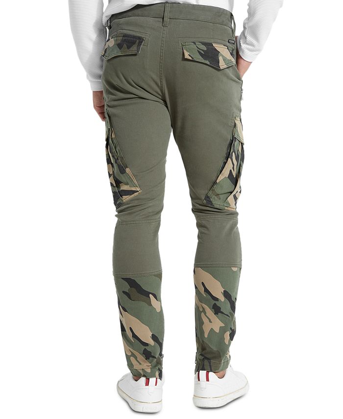 GUESS Men's Camo Pocket Cargo Pants - Macy's