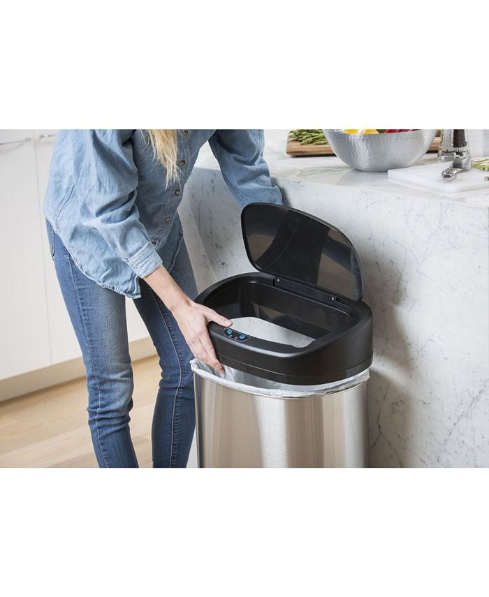 Hamilton Beach Stainless Steel Motion Sensor 2 Piece Trashcan Set - Macy's