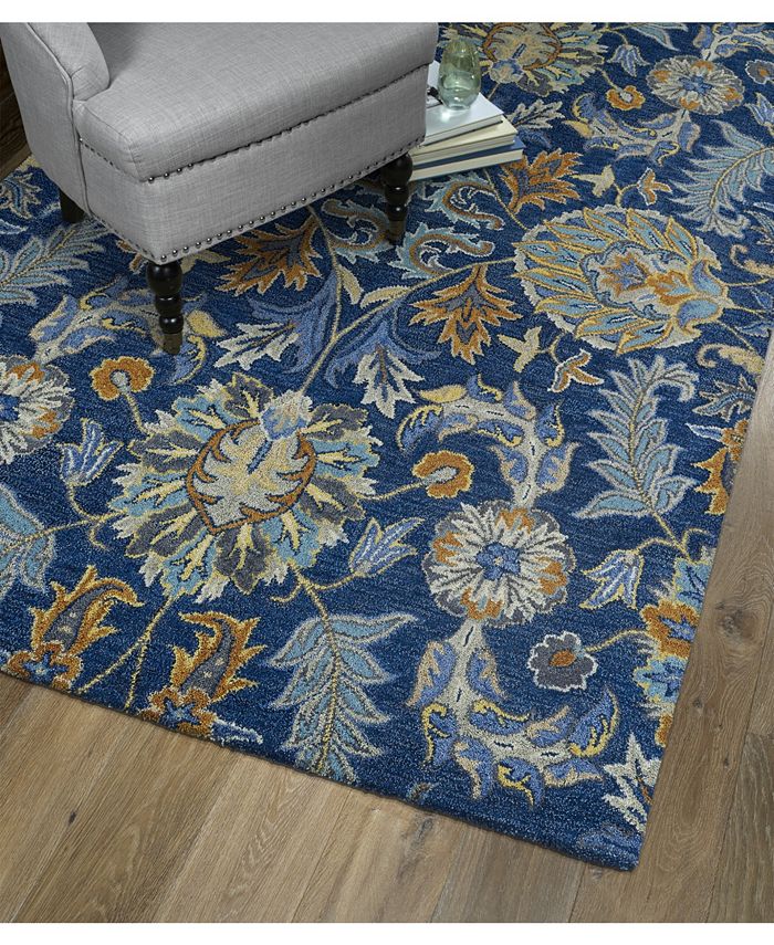 Kaleen Helena 3212-17 Blue Area Rug Collection - Macy's