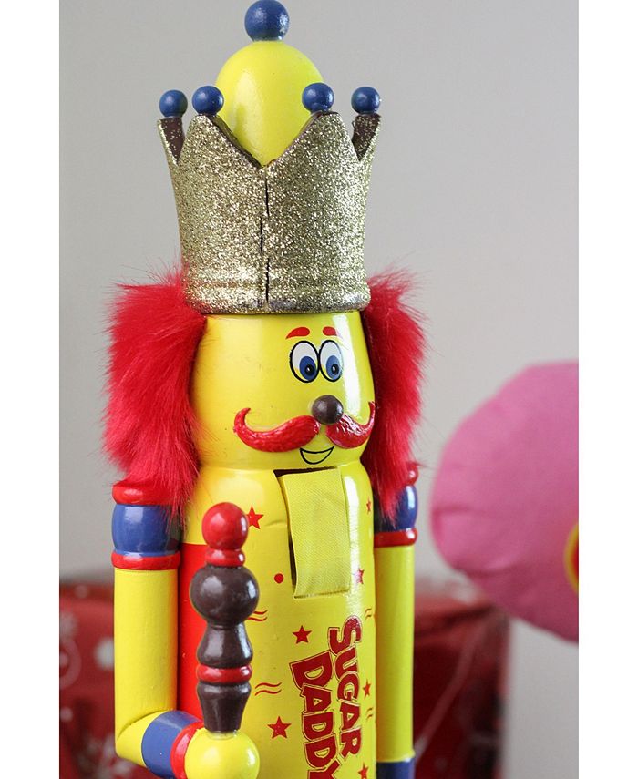 Northlight 14" Decorative Yellow and Red Sugar Daddy King Wooden ...