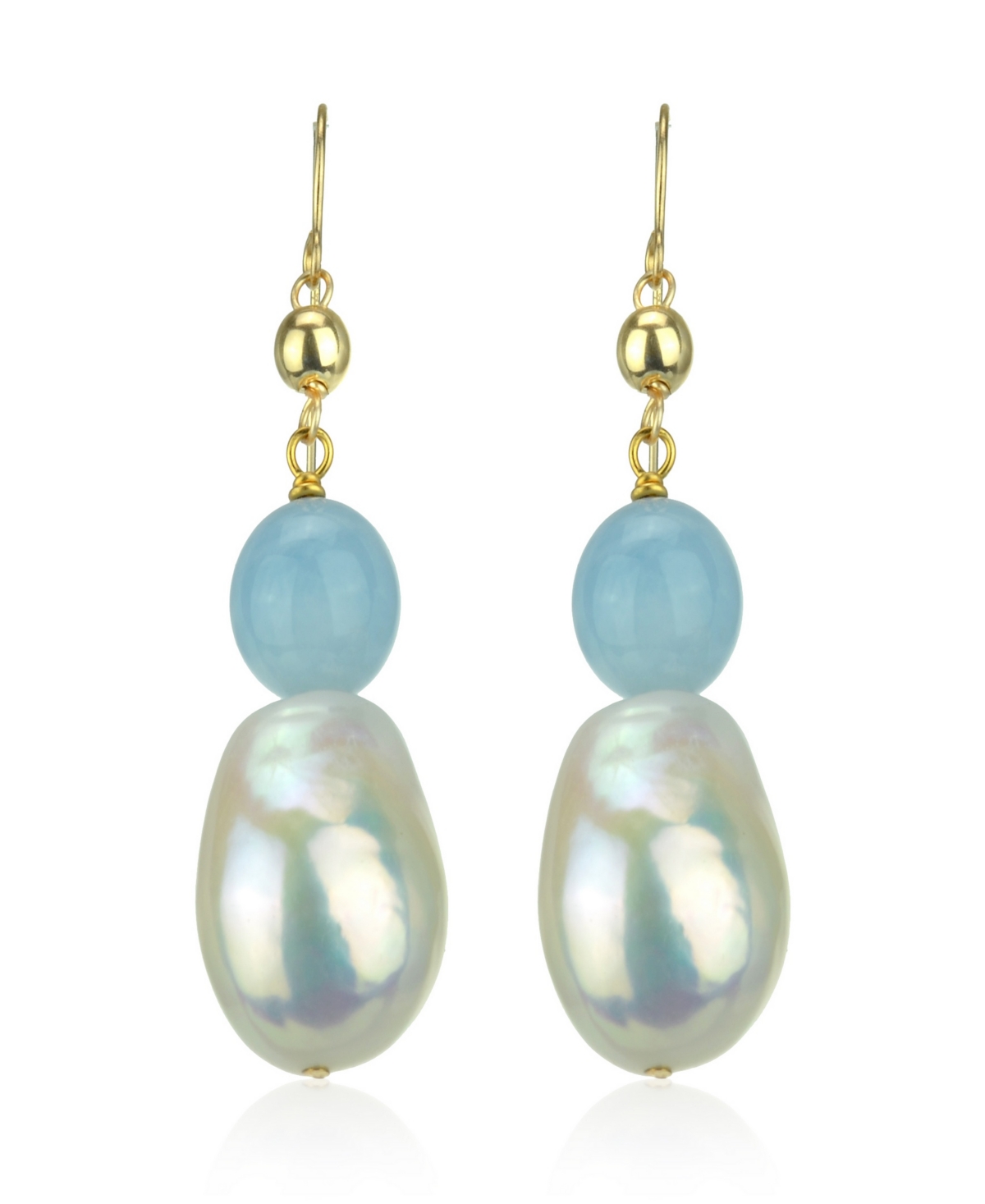 Click here for White Freshwater Cultured Pearl (11-14mm) and Blue... prices