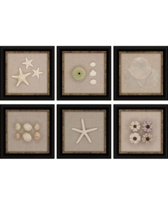 Paragon Coastal Framed Wall Art Set of 6, 10" x 10" - Macy's