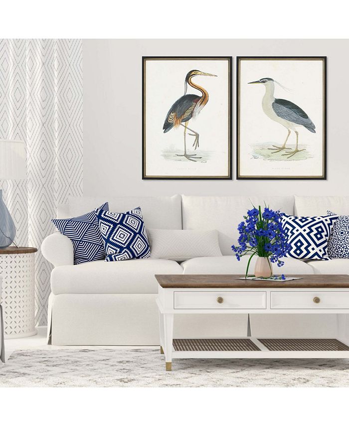 Paragon Picture Gallery Paragon Herons Framed Wall Art Set of 2, 30" x ...