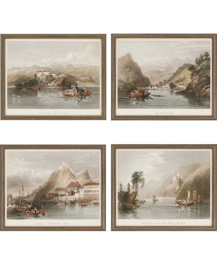 Paragon Picture Gallery Paragon Europe Framed Wall Art Set of 4, 18" x ...