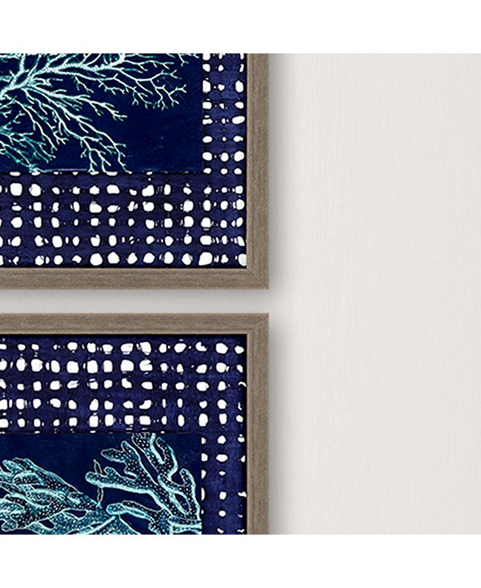 Paragon Picture Gallery Paragon Sea Garden Framed Wall Art Set of 4, 25 ...