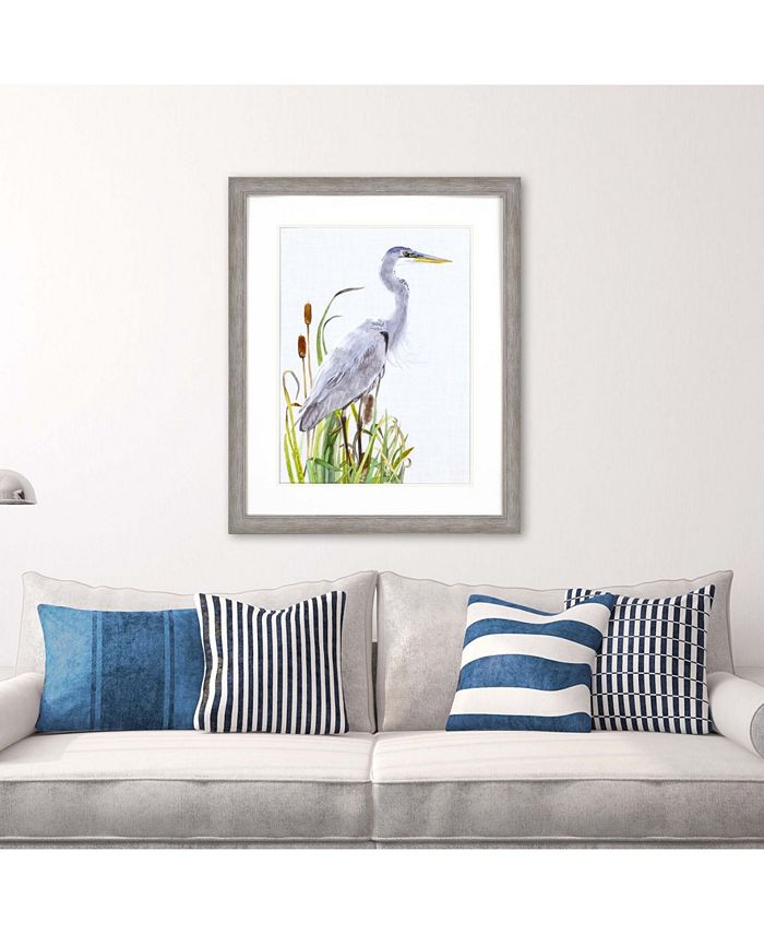 Paragon Picture Gallery Paragon Waterbirds I Framed Wall Art, 44" x 36 ...