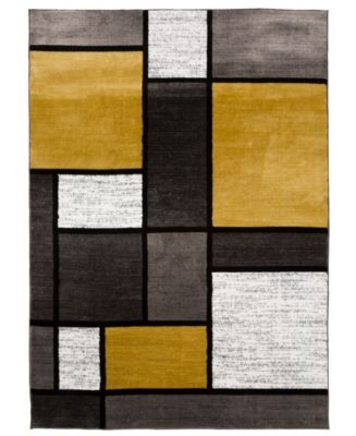 Main Street Rugs Montane Mon106 Yellow 2' x 3' Area Rug - Macy's