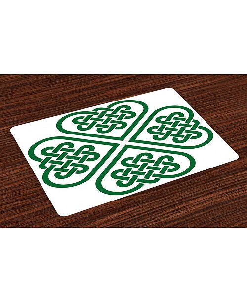 Ambesonne Celtic Place Mats, Set of 4 & Reviews - Table Linens - Dining ...