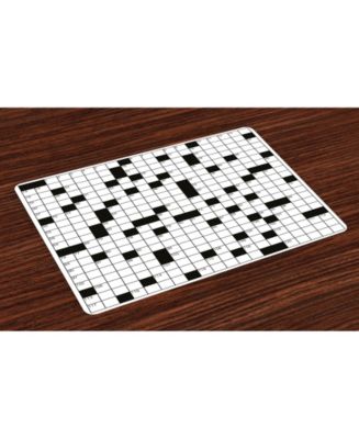 Ambesonne Word Search Puzzle Place Mats, Set of 4 - Macy's