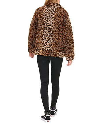 Levi's Women's Leopard Print Sherpa Jacket - Macy's