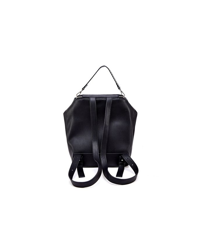 LIKE DREAMS Boxy Snakeskin Studded Backpack - Macy's