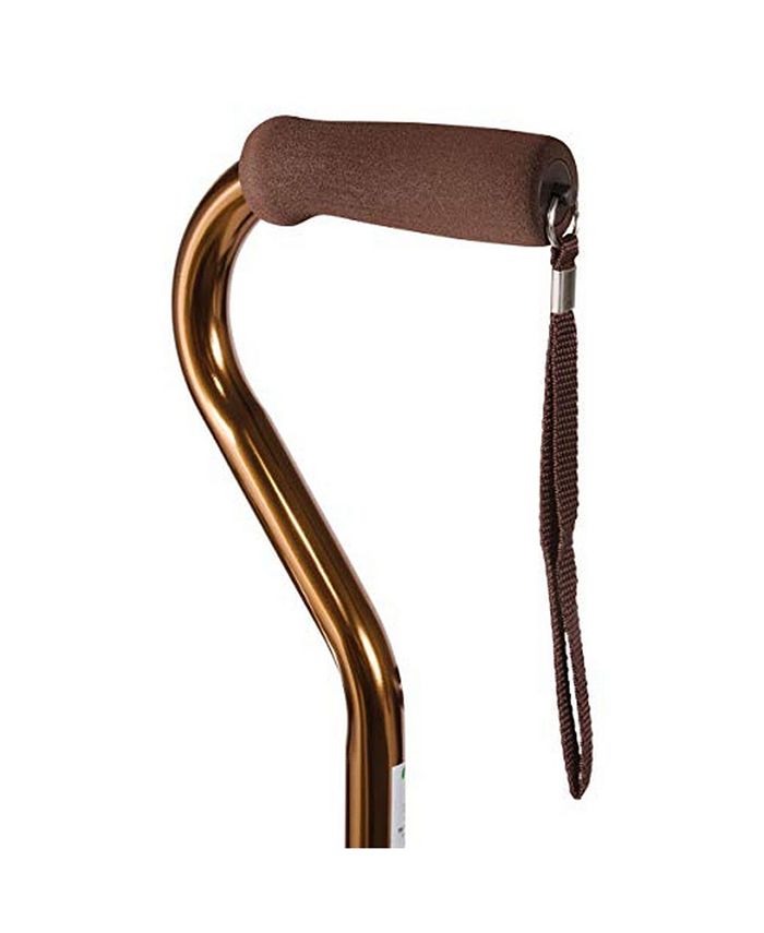 DMI Deluxe Lightweight Adjustable Walking Cane with Soft Foam Offset ...