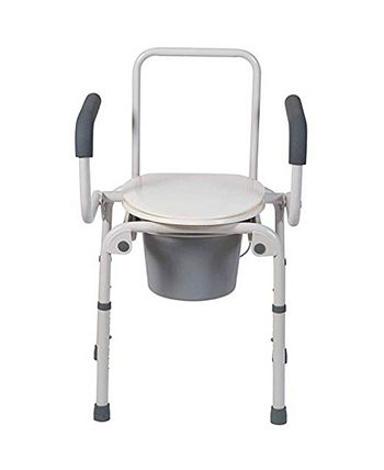 DMI Deluxe Steel Drop-Arm Bedside Commode - Macy's