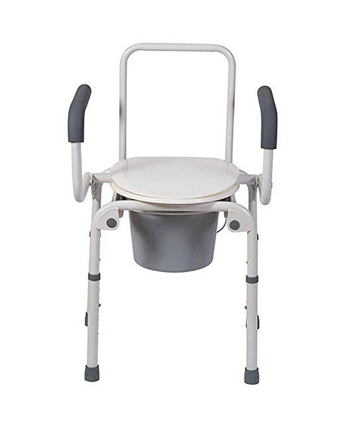 DMI Deluxe Steel Drop-Arm Bedside Commode - Macy's