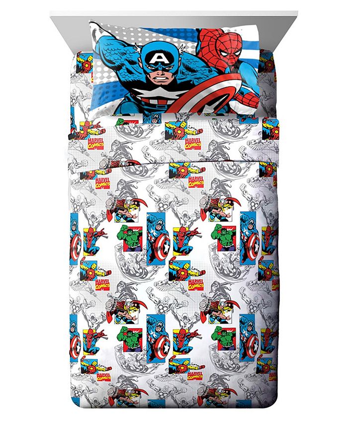 Marvel Avengers 4-Piece Full Sheet Set - Macy's