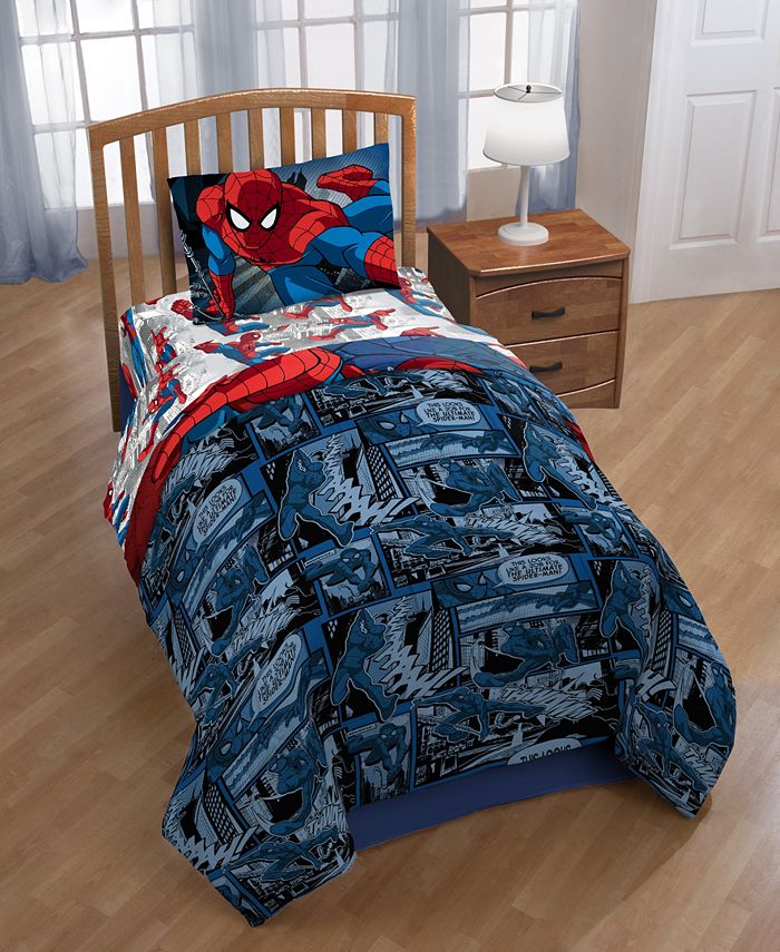 Marvel Reversible Spiderman Twin Comforter - Macy's