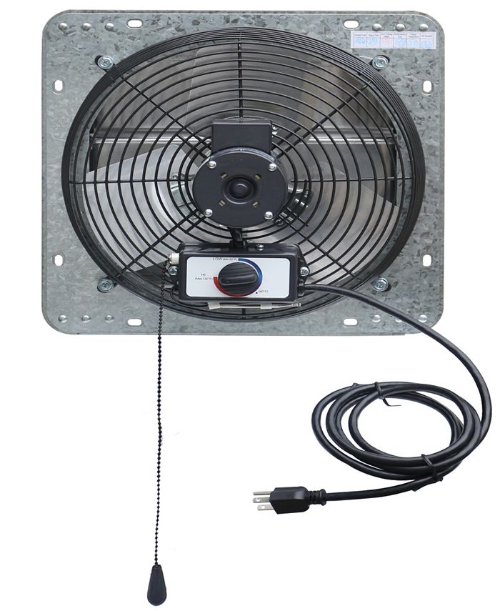 iLiving 12" Shutter Exhaust Attic Garage Grow Fan, Ventilation Fan with ...