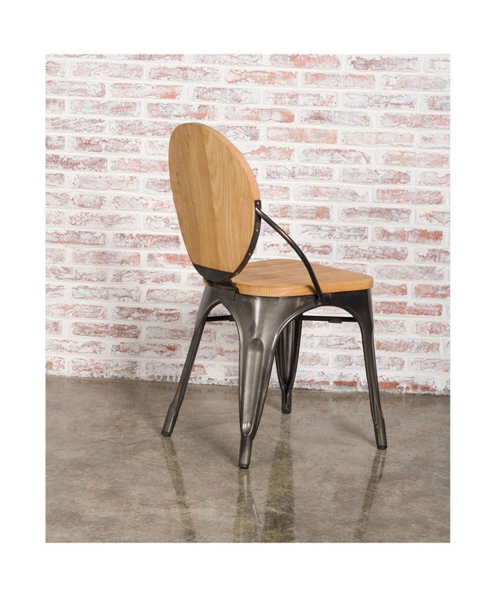 Fine Mod Imports Metal Dining Chair - Macy's