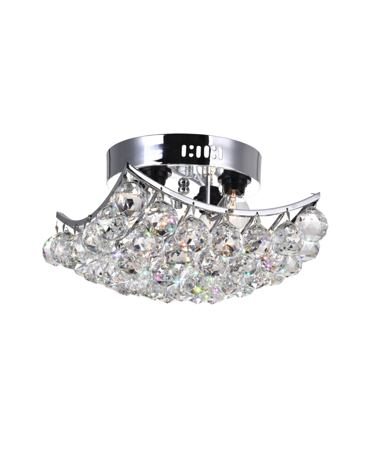 Click here for Cwi Lighting Queen 4 Light Flush Mount - Chrome prices