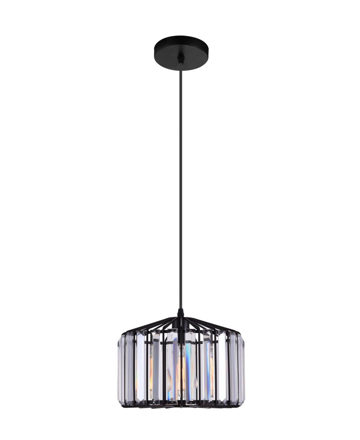 Click here for Cwi Lighting Alethia 1 Light Chandelier - Black prices