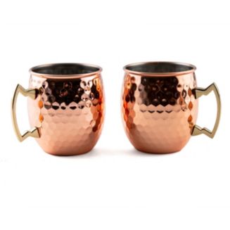 Thirstystone Hammered Copper Moscow Mule 2 Pc Set - Macy's
