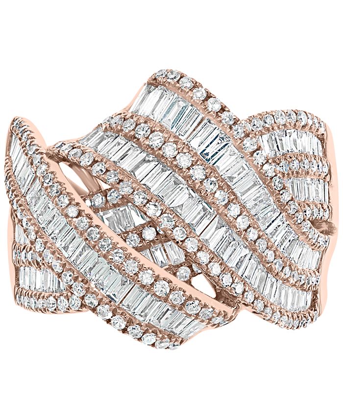 EFFY Collection EFFY® Diamond Crossover Statement Ring (1-1/2 ct. t.w ...