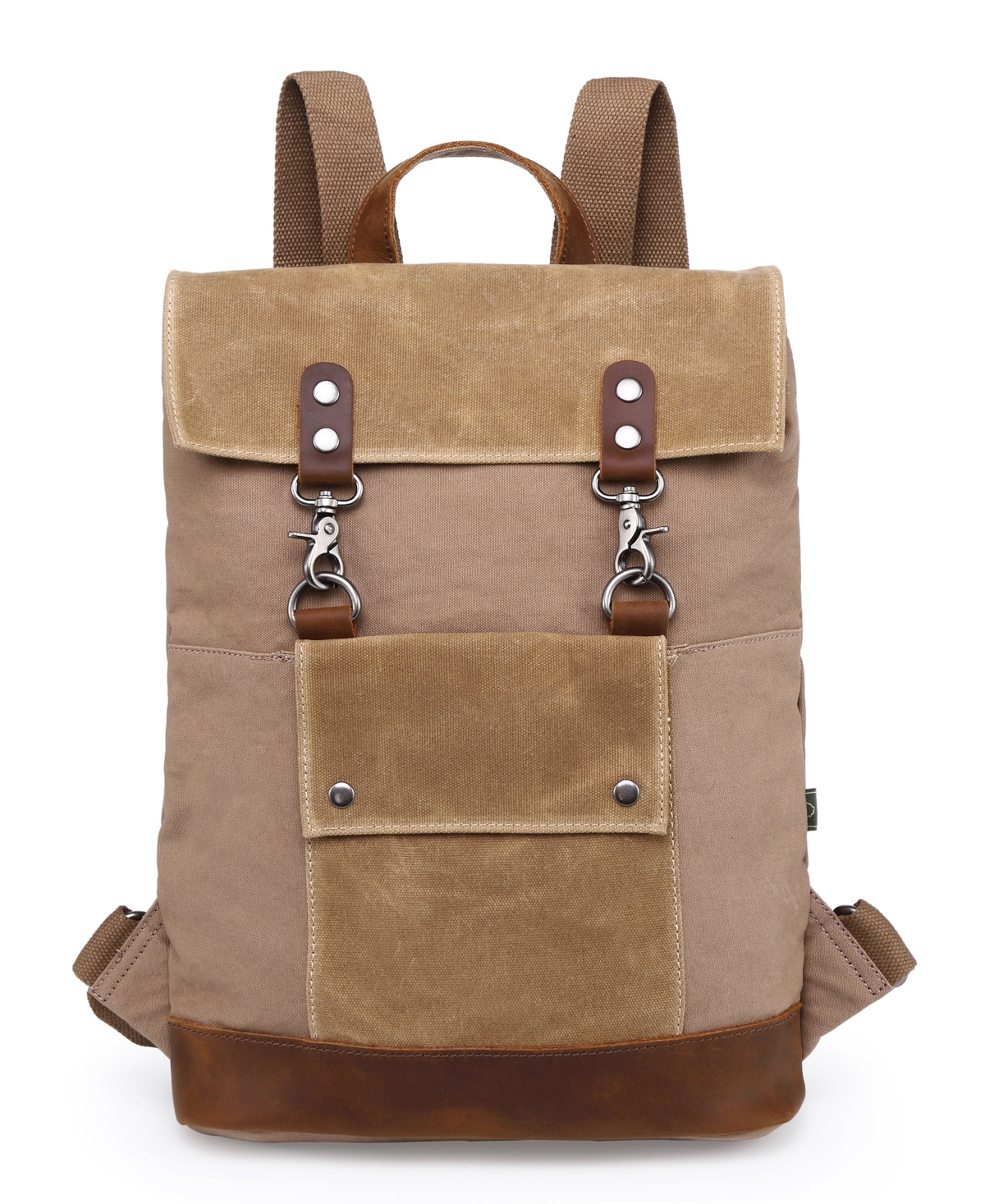 Click here for Tsd Brand Hillside Canvas Backpack - Khaki prices
