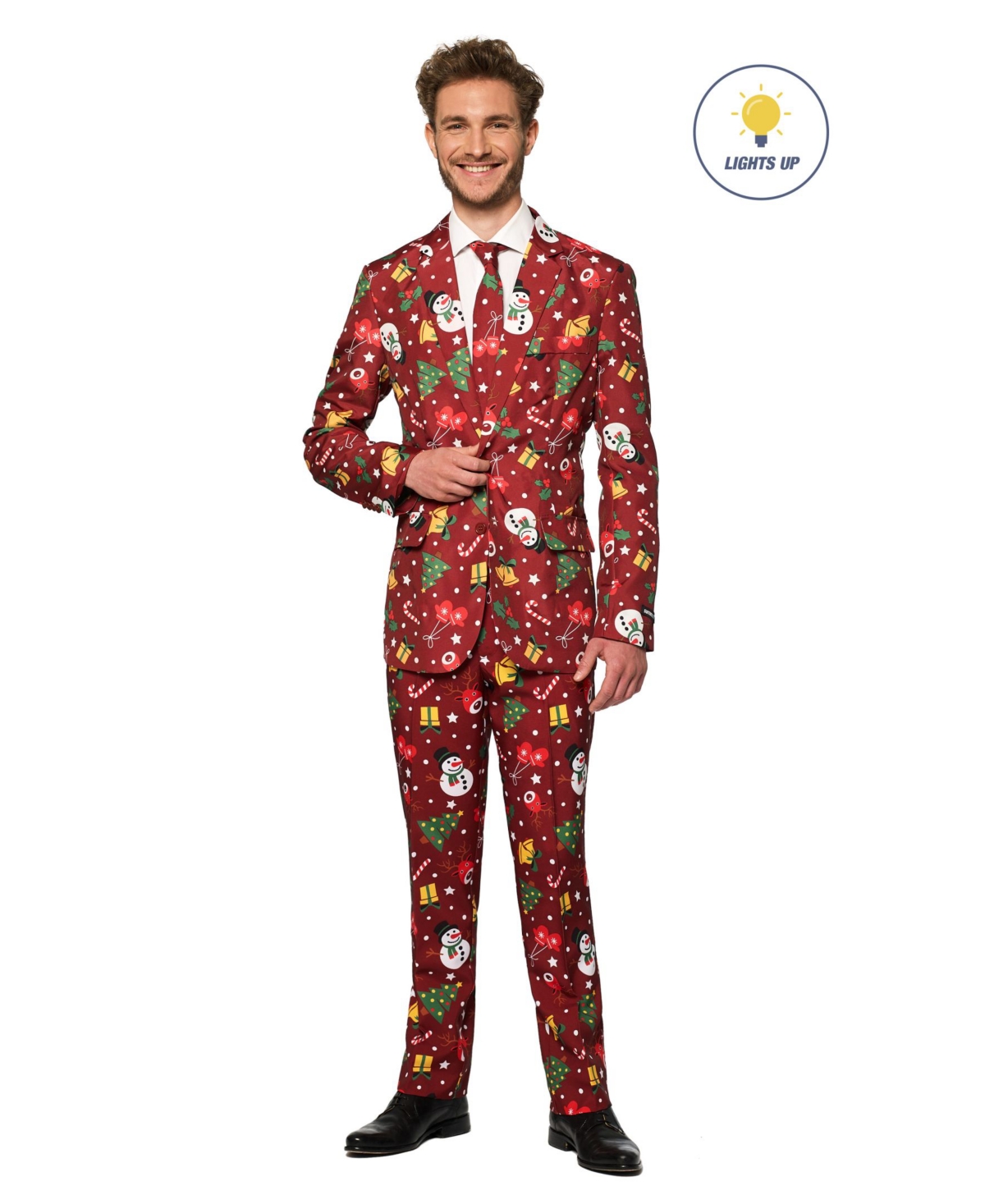 Click here for Suitmeister Mens Christmas Suit - Real Light Up Fe... prices