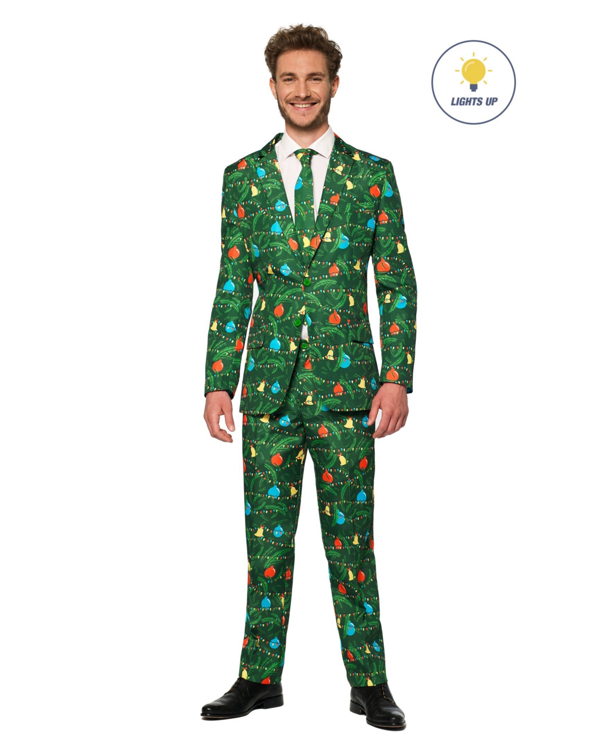 Click here for Suitmeister Mens Christmas Suit - Real Light Up Fe... prices